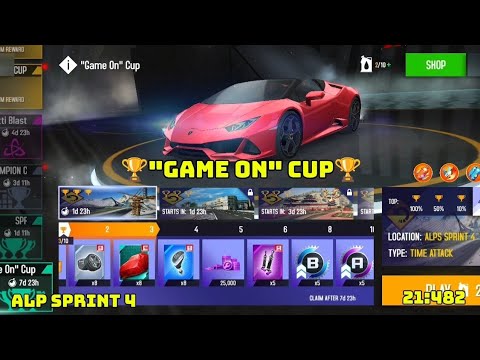 Asphalt 8 | 🏆"Game On" Cup🏆 | Alp Sprint 4 [21:482] - YouTube