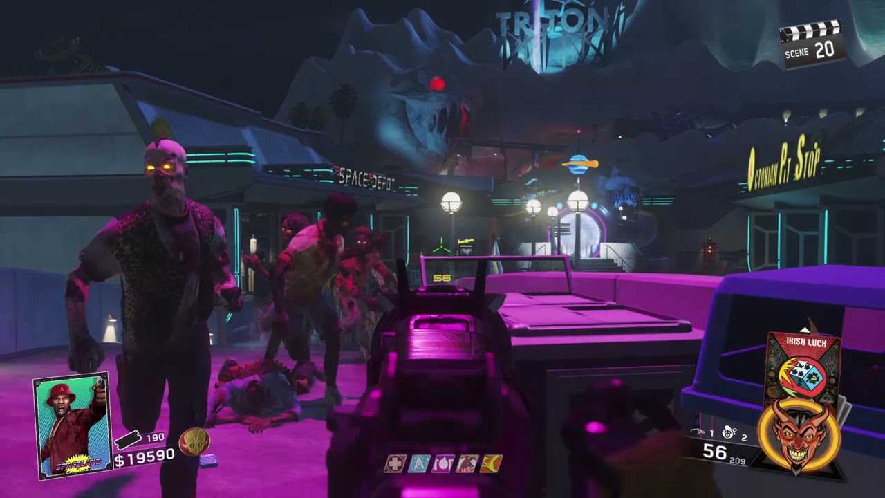 Zombies In Spaceland Alien boss fight - YouTube