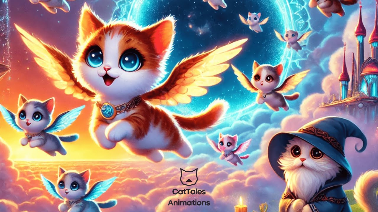 The Great Feline Adventure to Skyland | Magical Cat Animation for Kids ...
