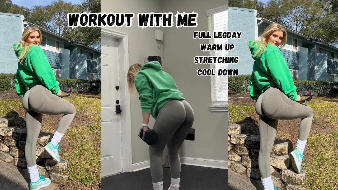 Workout With Me Full Legday Stretching Juicy Glute Leg Workout