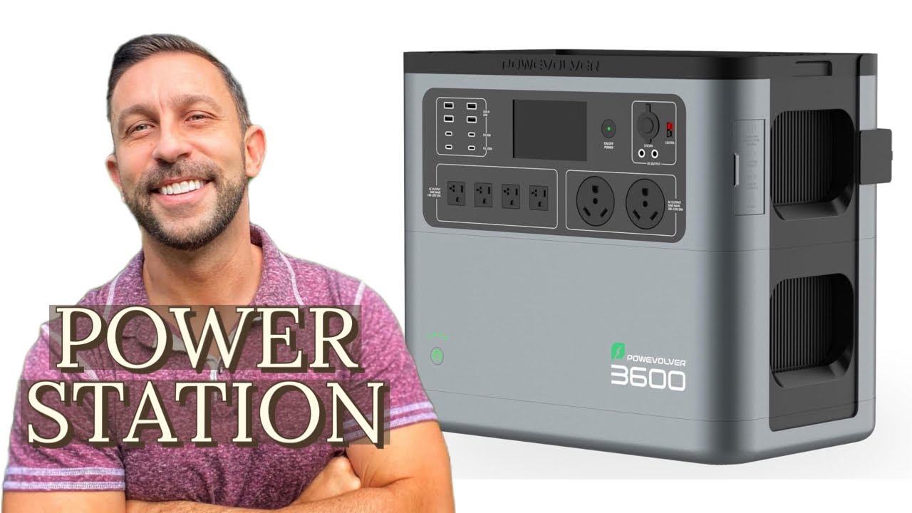 PowEvolver Brick 3600 Portable Power Station - YouTube