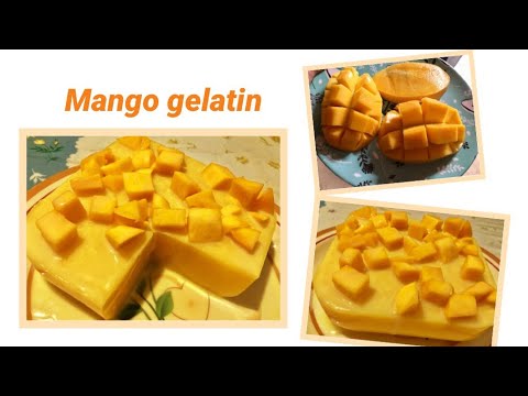 Mango Gelatin | Mango Gulaman Recipe - YouTube