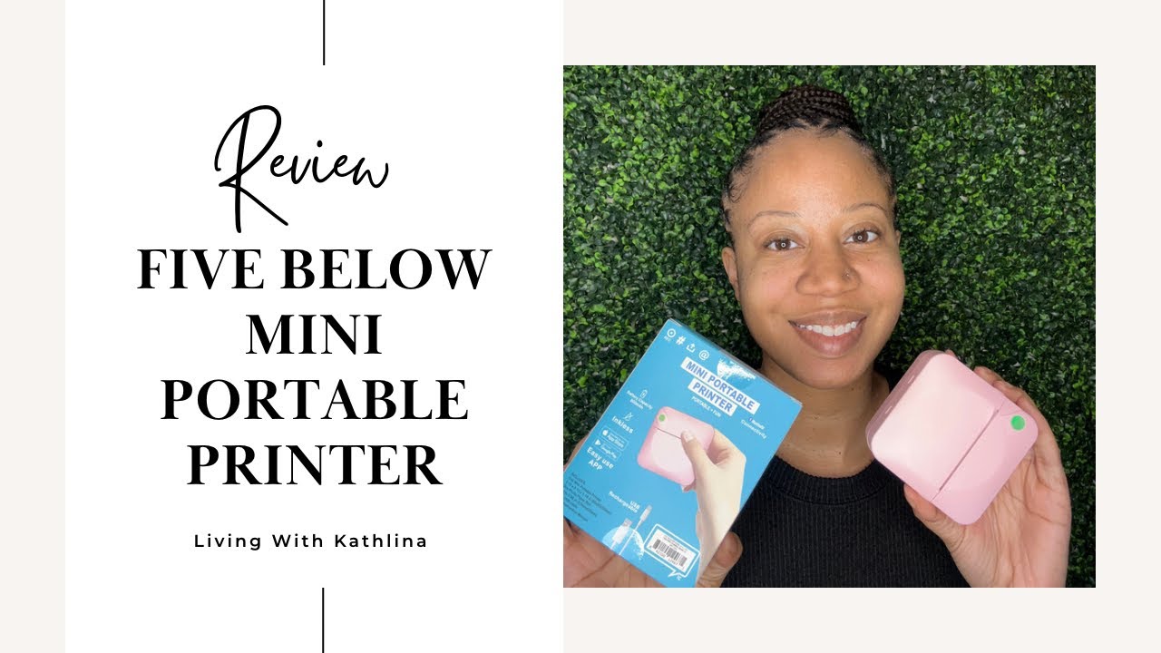 Five Below Mini Thermal Printer Review - YouTube