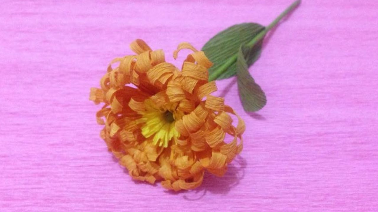 How to Make Beautiful Crepe Paper flowers - Flower Making of Crepe ...
