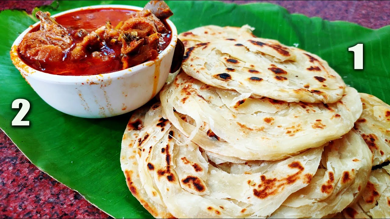 PAROTTA & CHICKEN SAALNA /பரோட்டா...சிக்கன் சால்னா😋 - YouTube
