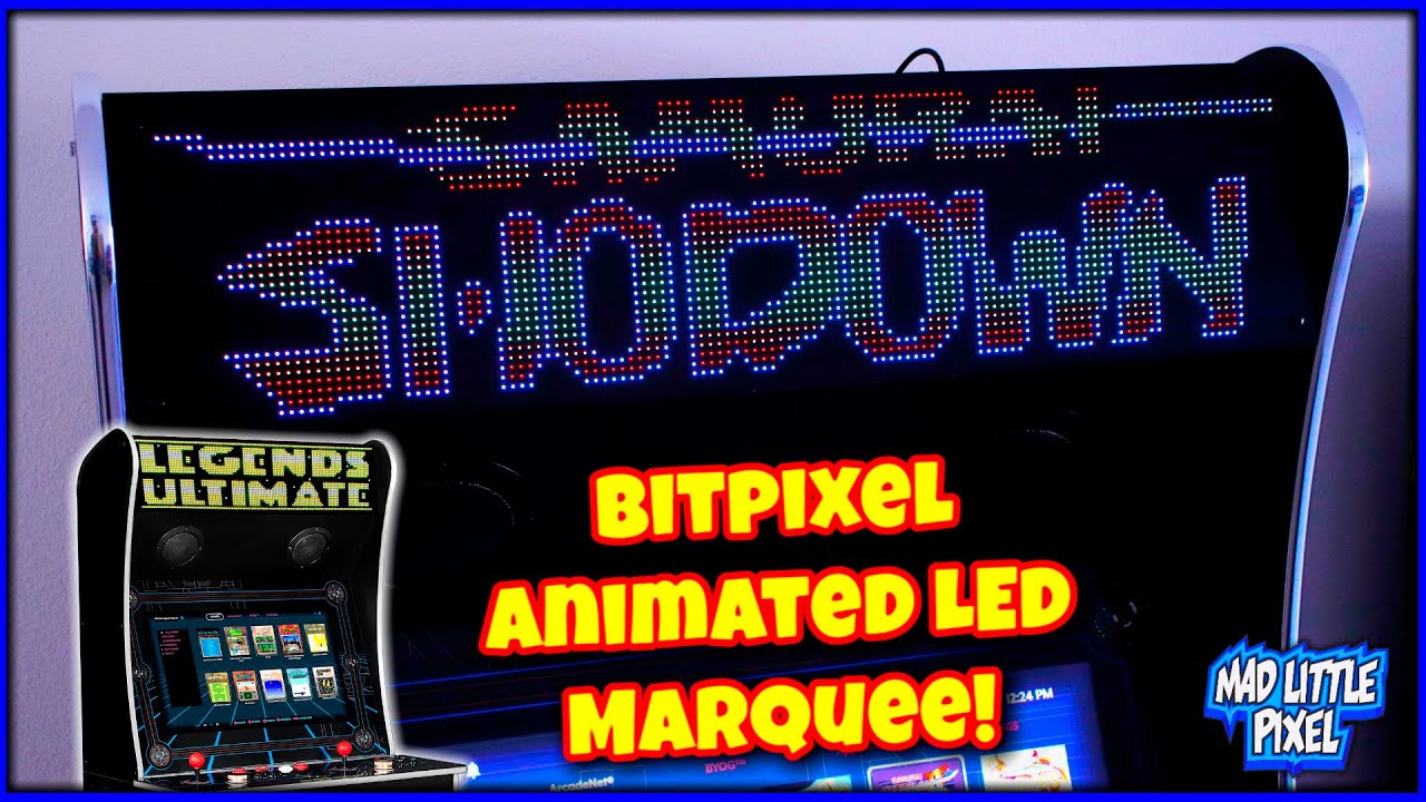 An Animated LED Arcade Marquee - The BitPixel From AtGames! A ...