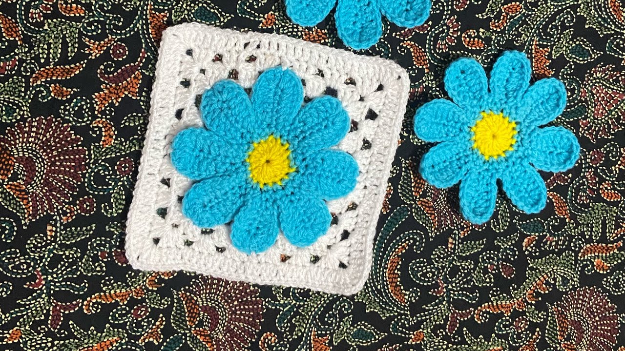 How To make square flower design in easy way Part - 1 || Kalpana ...