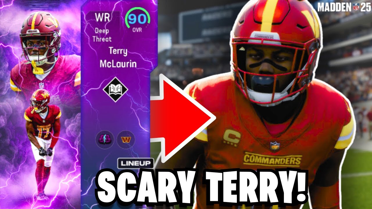 SCARY TERRY IS THE BEST WR IN MADDEN 25! | WASHINGTON COMMANDERS THEME ...