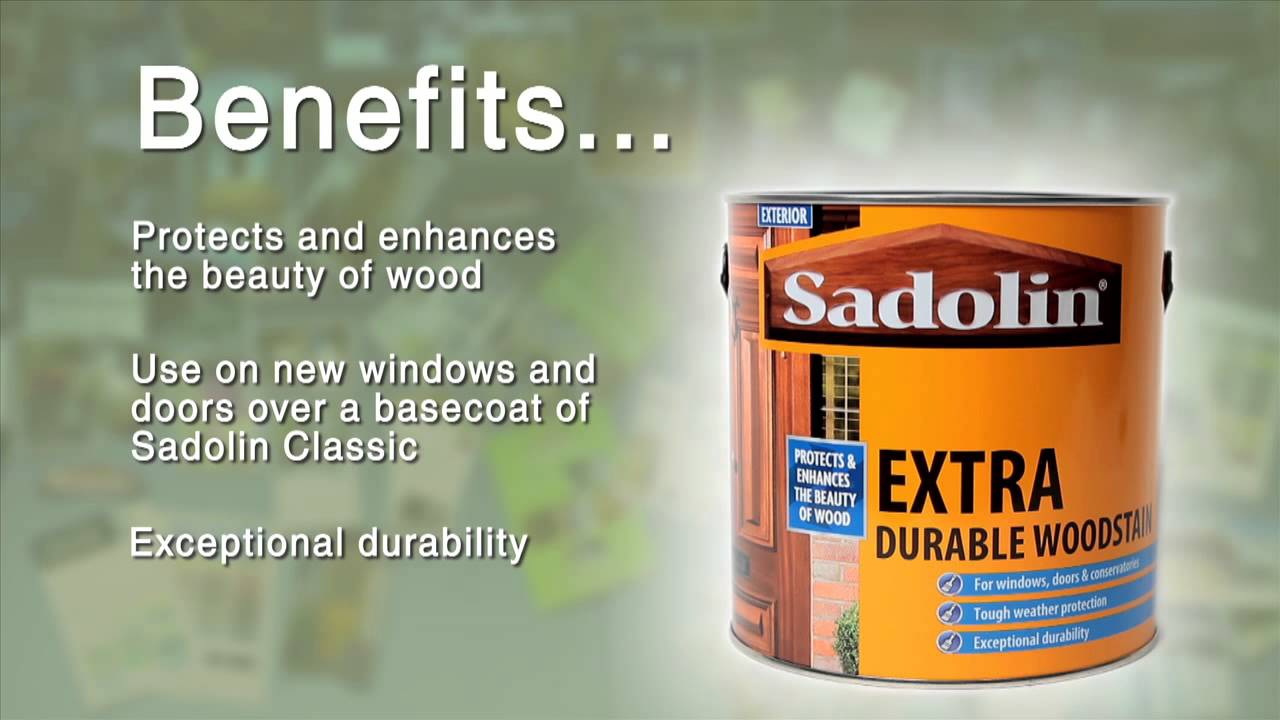 Sadolin Extra Durable Woodstain - YouTube