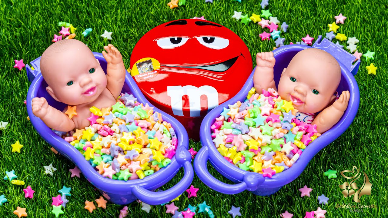 Satisfying Video | Mixing Yummy Candy in 3 BathTubs with Color Grid ...