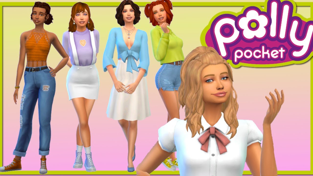 Polly Pocket in The Sims 4 CAS Challenge (with CC Links!) - YouTube