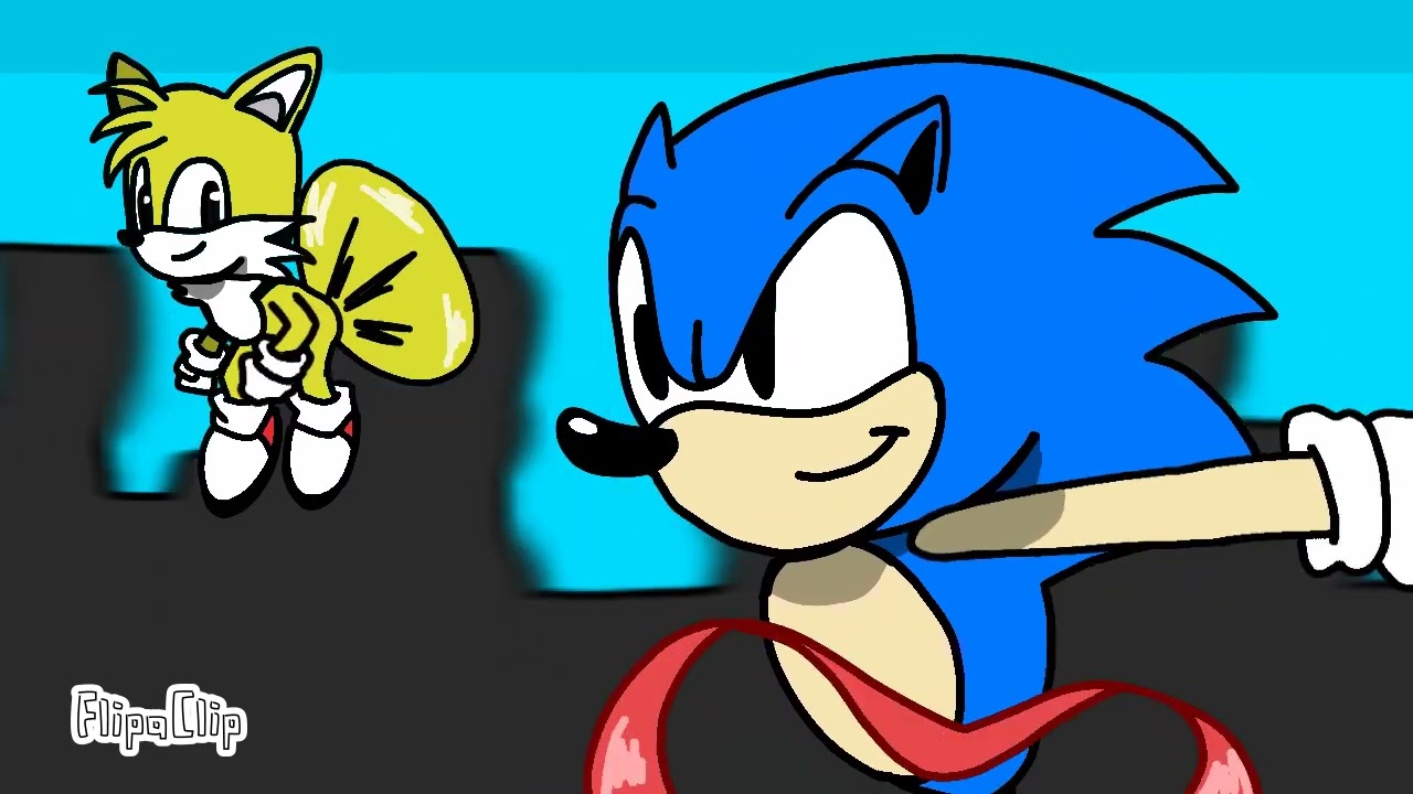 Sonic running but with tails - YouTube