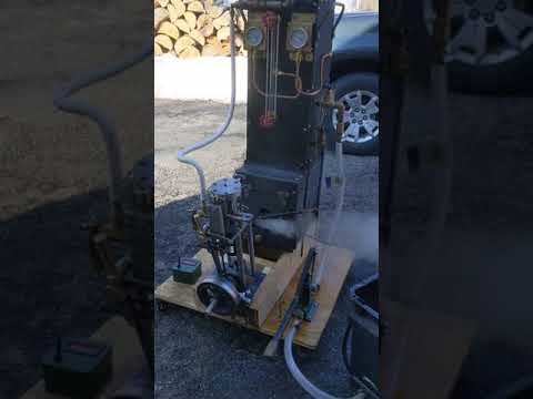 Hasbrouck #1 steam engine 1st run - YouTube