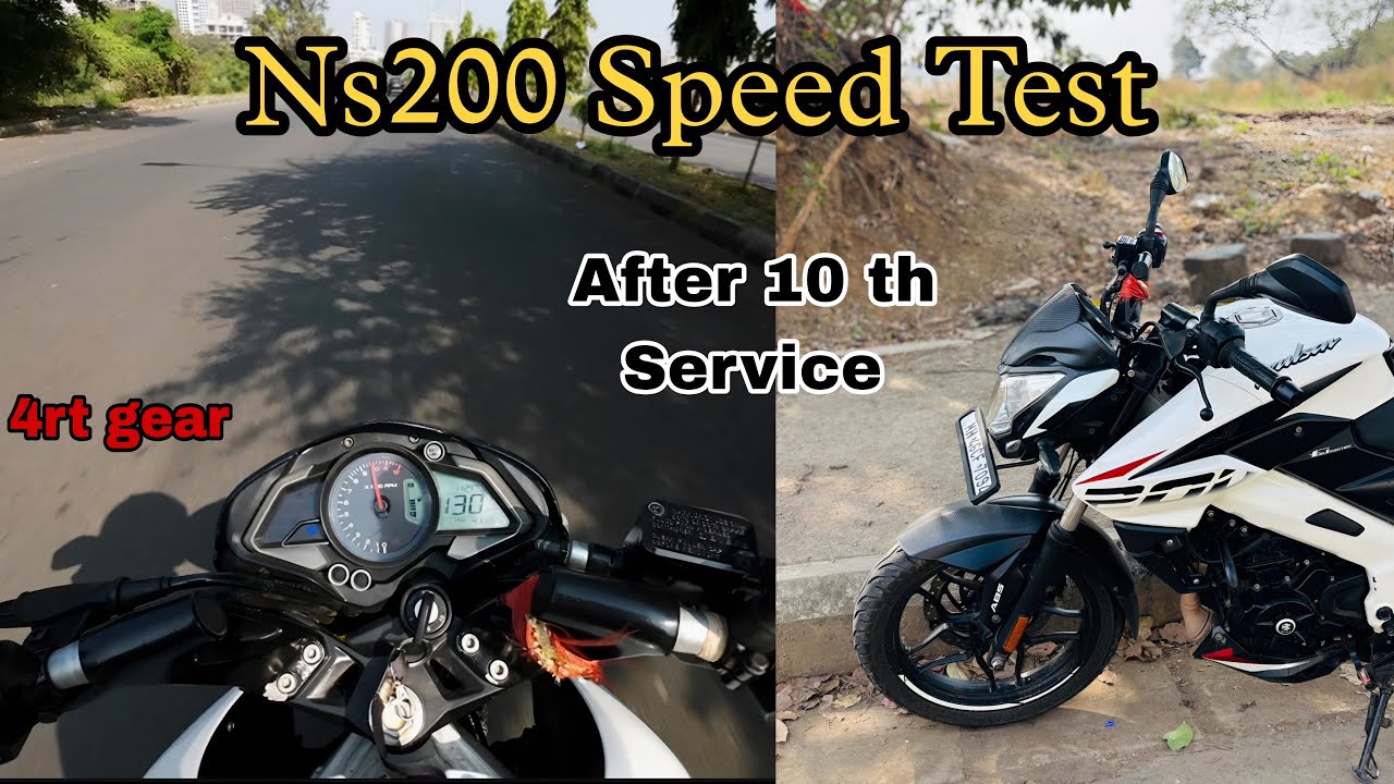 Ns200 speed Test 4rt Gear || after 10th service || @PSRIDER46 - YouTube