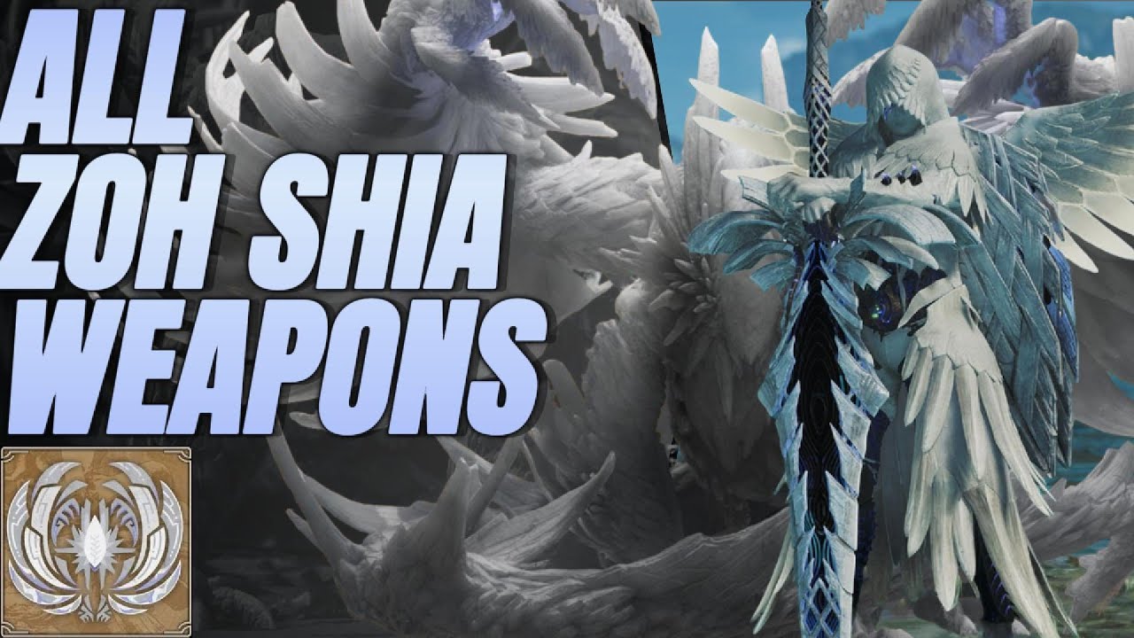 Monster Hunter Wilds All Zoh Shia Weapons - YouTube