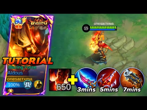 ALDOUS 650 STACK BEST TRICKS FOR FAST BUILD IN EXPLANE ROTATION THIS SEASON40!!🔥 - Mobile Legends 