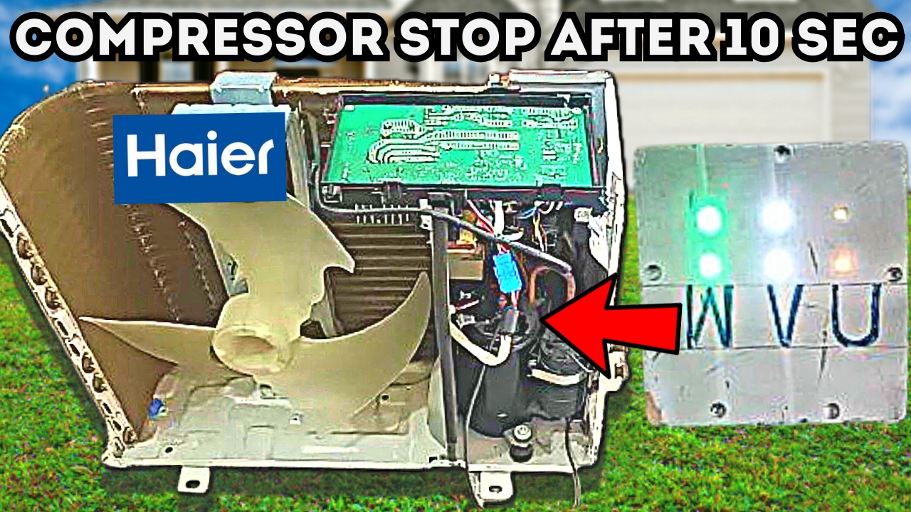 Haier Inverter Ac Compressor Works Only For 10 Second - YouTube