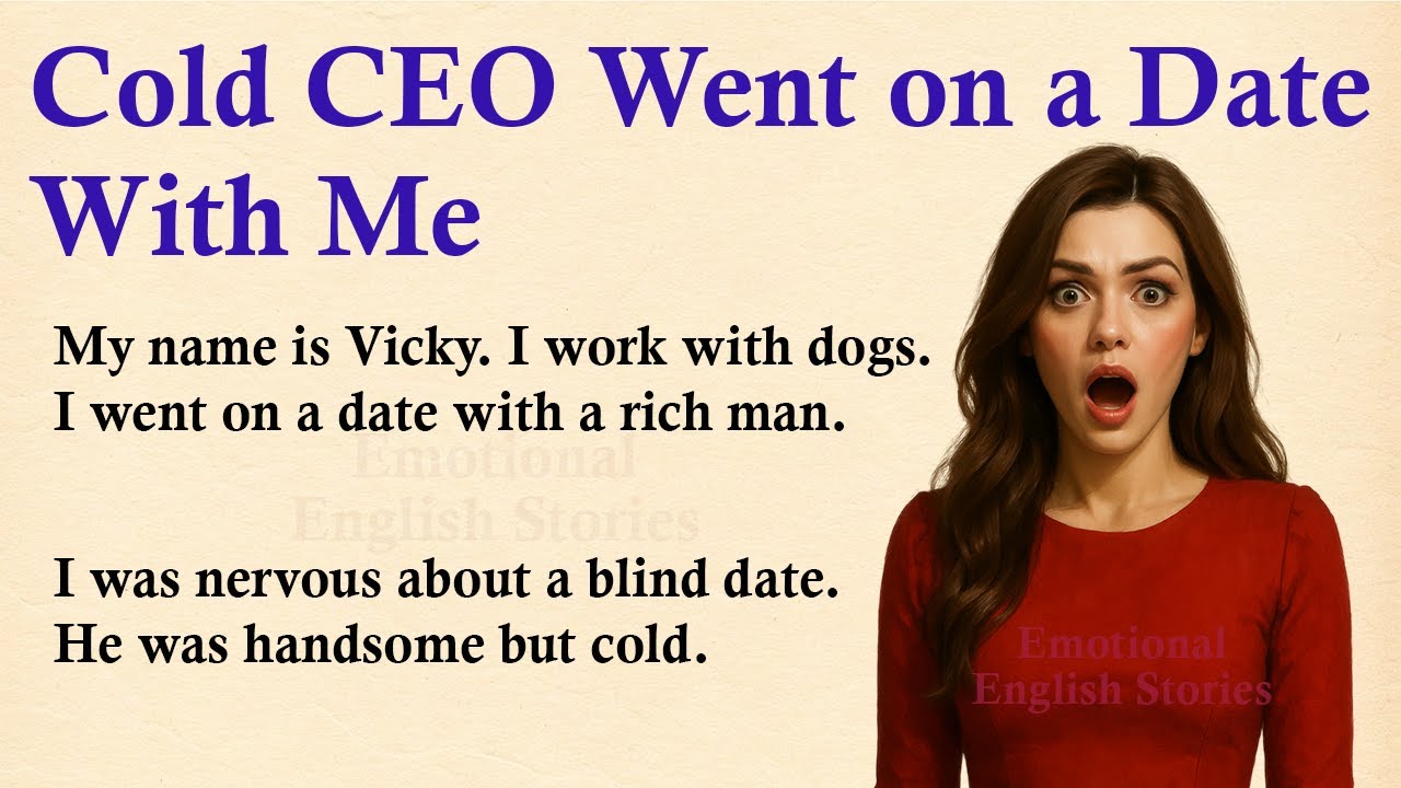 Cold CEO Went on a Blind Date With Me Emotional English Story (A1/A2 ...