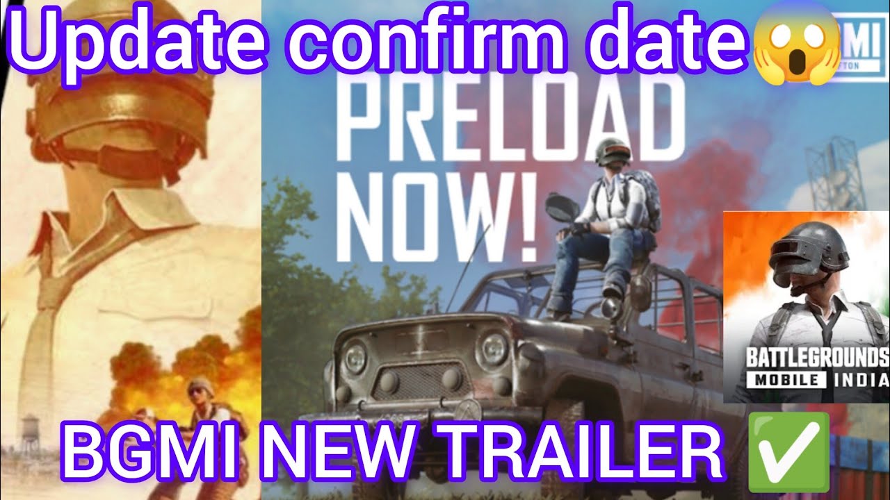 BGMI NEW TRAILER 😱 BGMI UPDATE CONFORM DATE ||BATTLEGROUND MOBILE INDIA ...