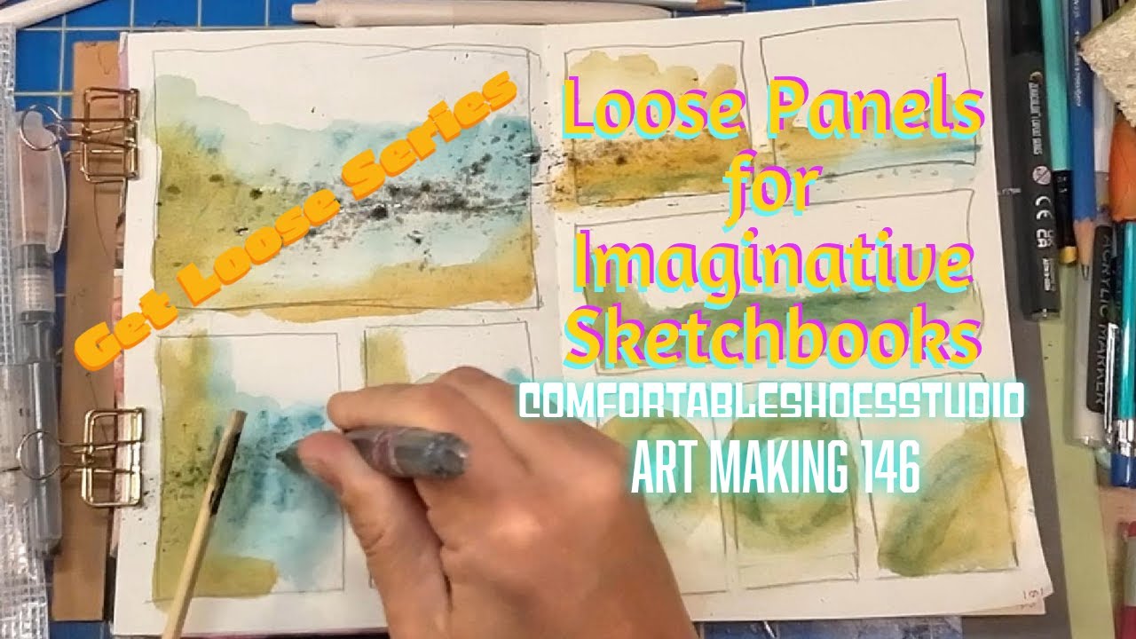 Fill your Sketchbook: Loose Panels for Imaginative Play Grid Journal ...