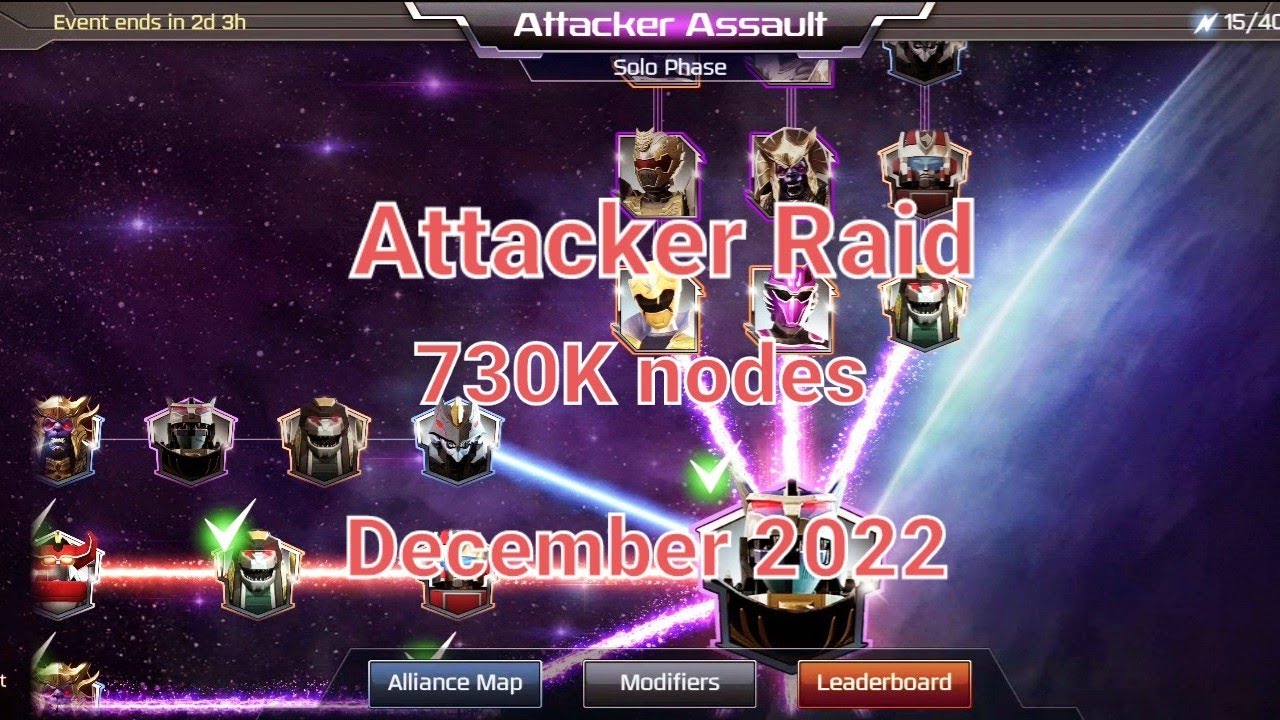 Power Rangers Legacy Wars~730K Nodes~Attacker Raid - YouTube