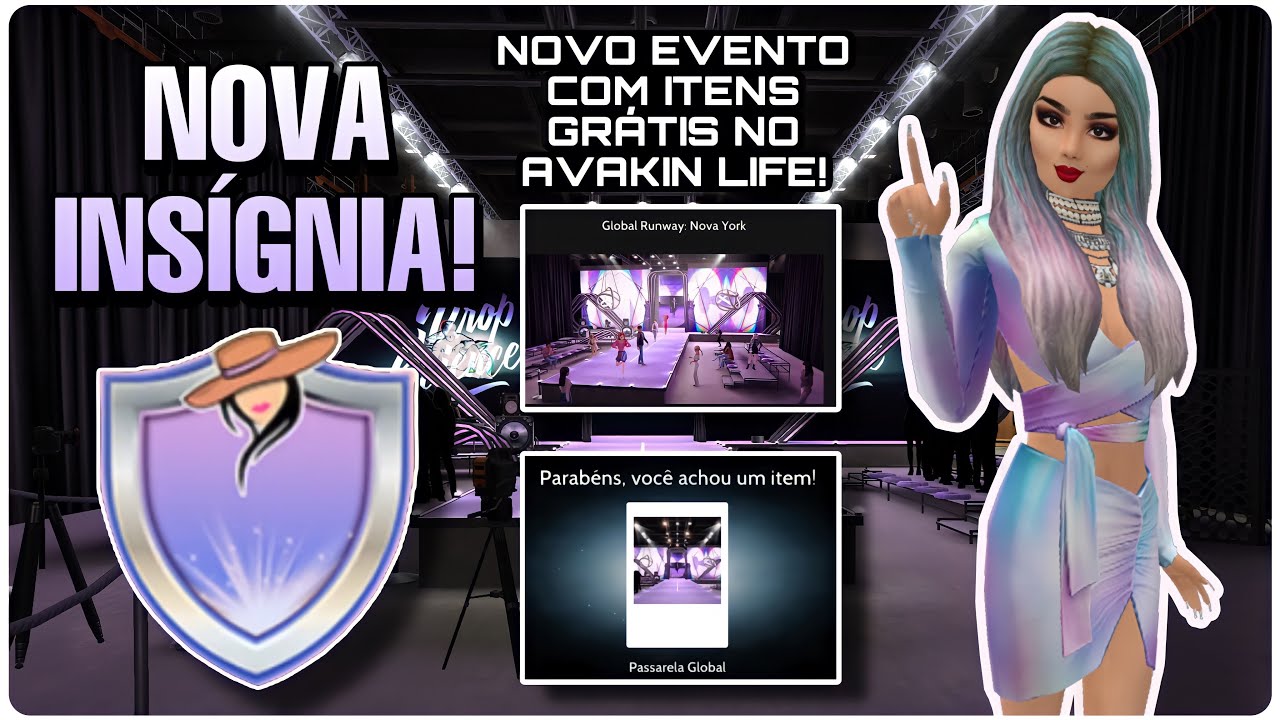 NOVA INSÍGNIA E MUITOS ITENS GRÁTIS NO NOVO EVENTO DO AVAKIN LIFE!😱 ️🎉 ...