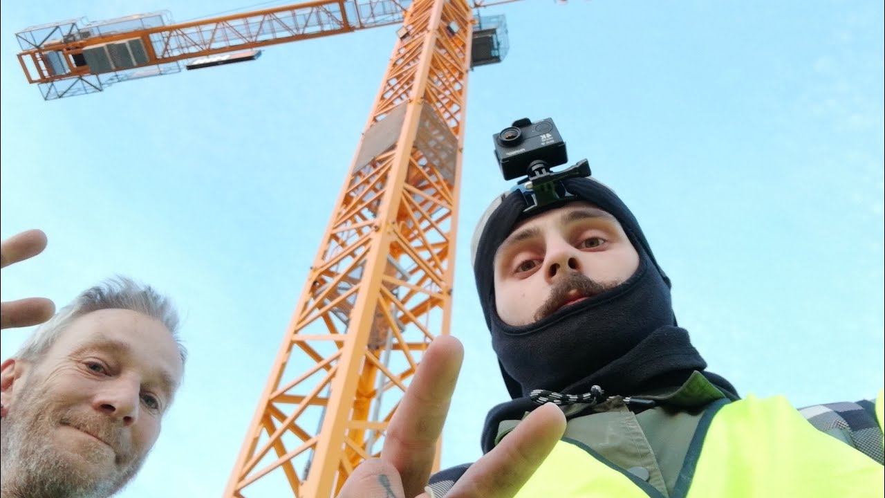 My Highest Ever Crane Climb! (185ft)😮 - YouTube