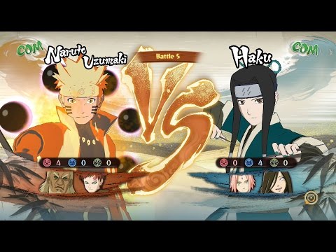 Naruto Shippuden: Ultimate Ninja Storm 4, Naruto/3rd Raikage/Gaara VS Haku/Sakura/Hanabi!