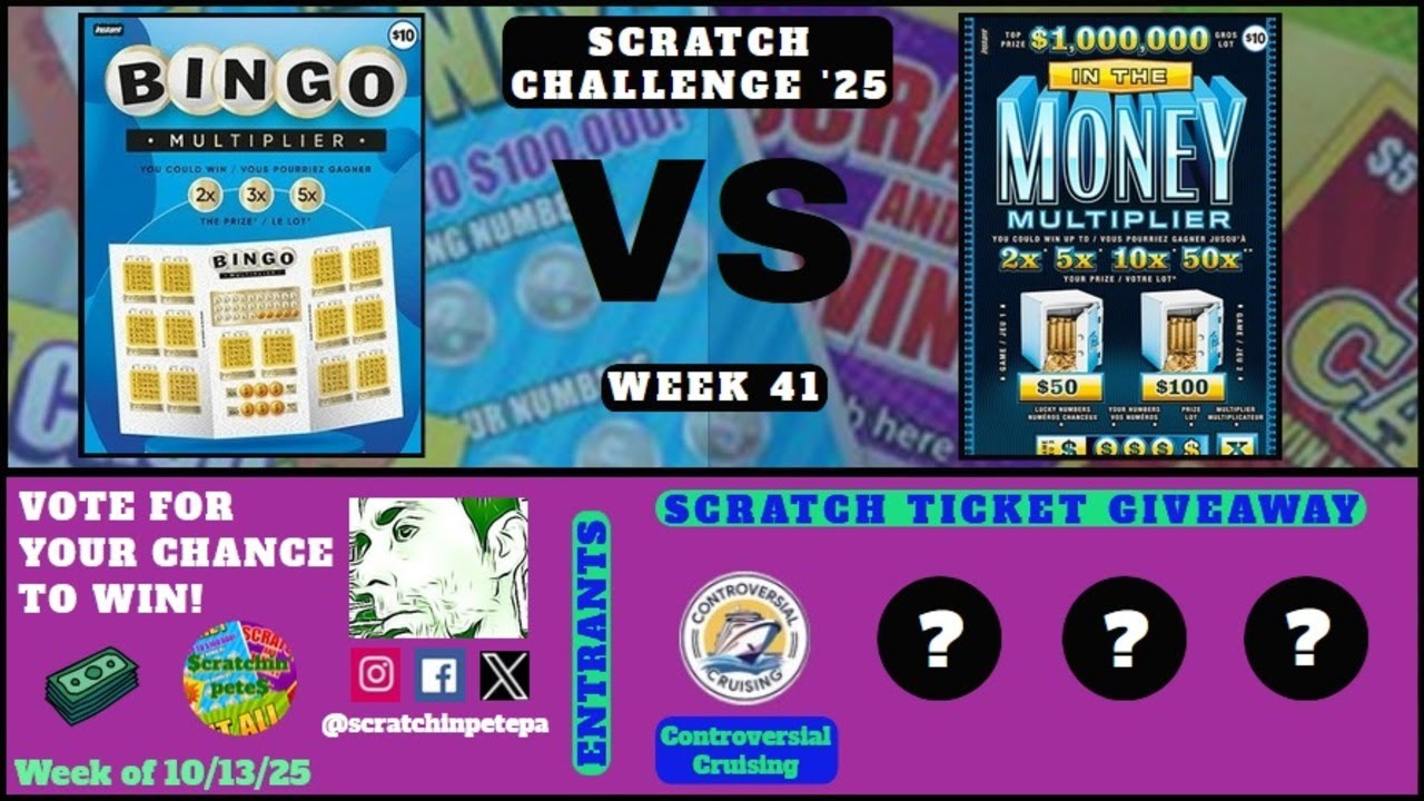 Scratchin' Pete | Scratch Challenge: Bingo Multiplier VS In The Money ...