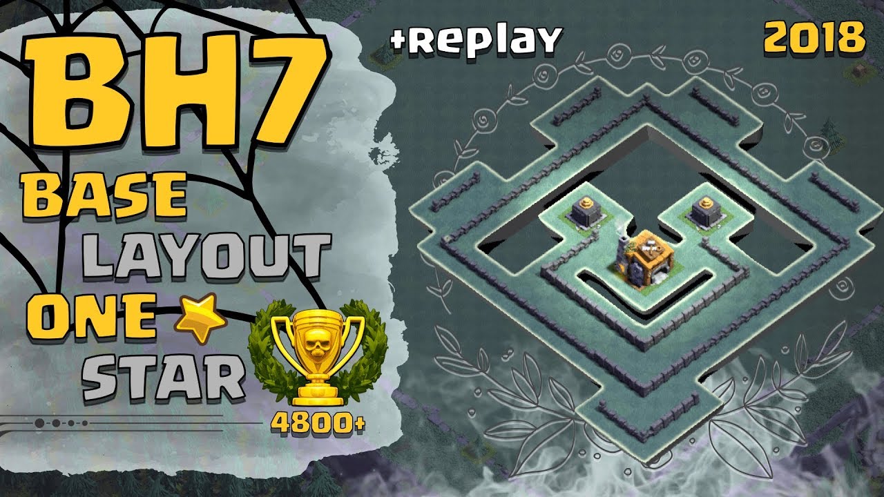 BH7 Base Layout NEW 2018 | 4800+ | ONE 1 STAR - Builder Hall 7 (Clash ...