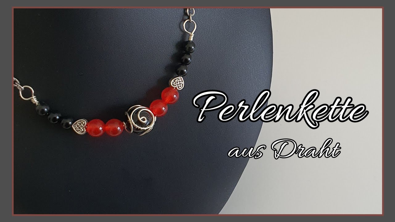 Diy Perlenkette aus Draht/ Schmuck selber machen/Anleitung für Anfänger ...