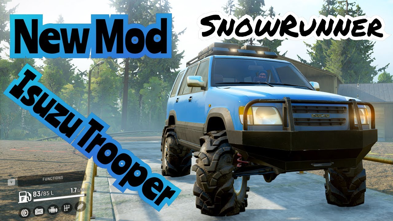 New Isuzu Trooper Mod for SnowRunner - YouTube