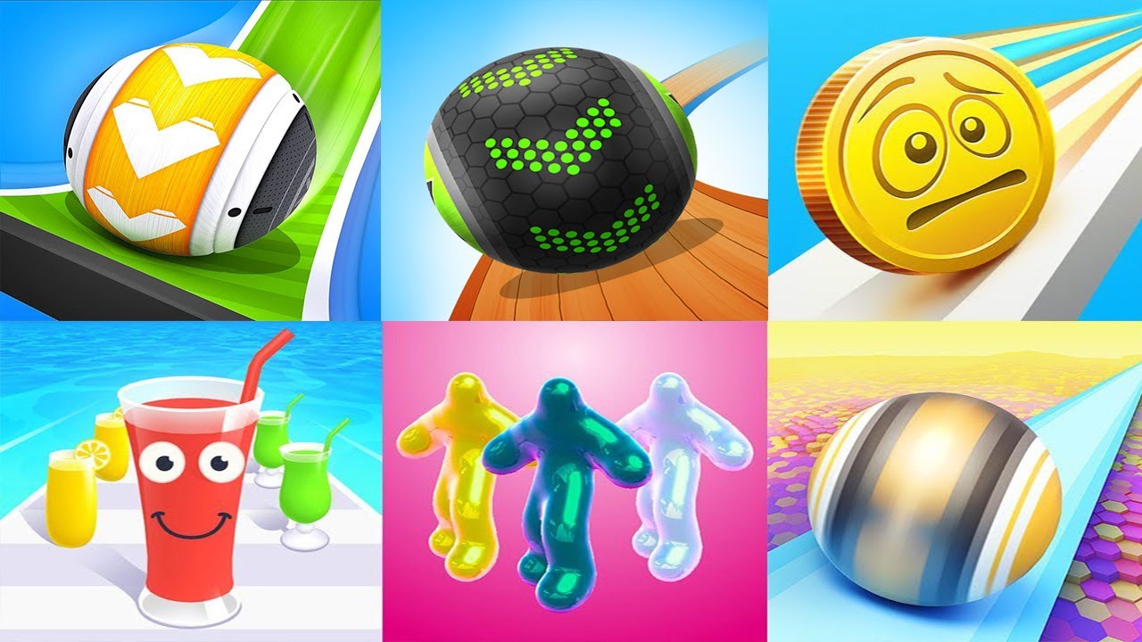 Going Balls VS Sky Rolling Balls 3D Action Balls Gyro Ball Blob Runner ...