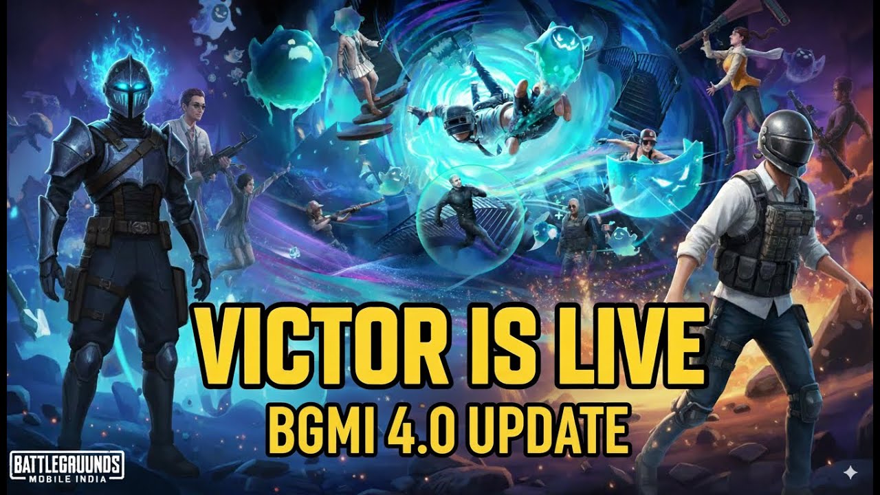 VICTOR IS LIVE BGMI 4.0 UPDATE #bgmiupdate #pubgmobile #iphone17 # ...