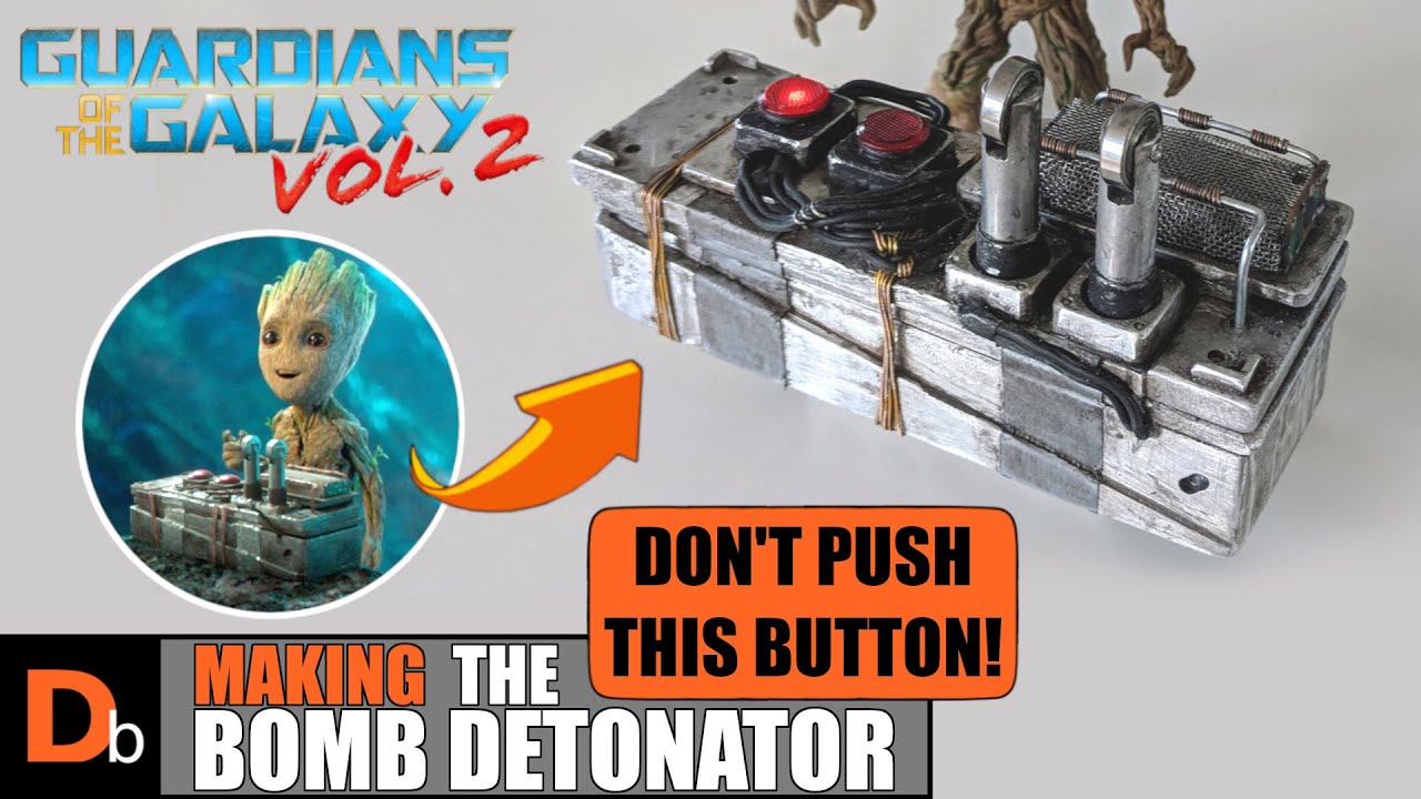 DON'T PUSH THIS BUTTON detonator prop replica from GUARDIANS OF THE ...