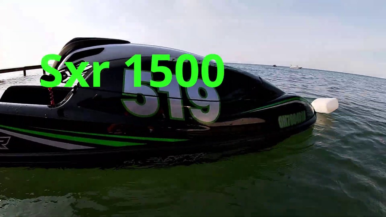 SXR800 and SXR 1500 track riding - YouTube