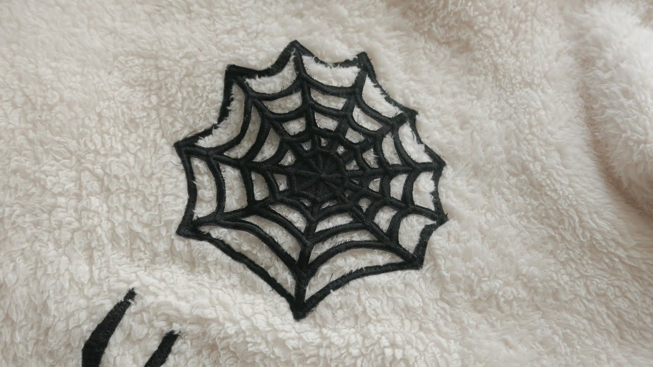 Fast simple halloween spider web sewing application @MYTKOandMYTKO ...