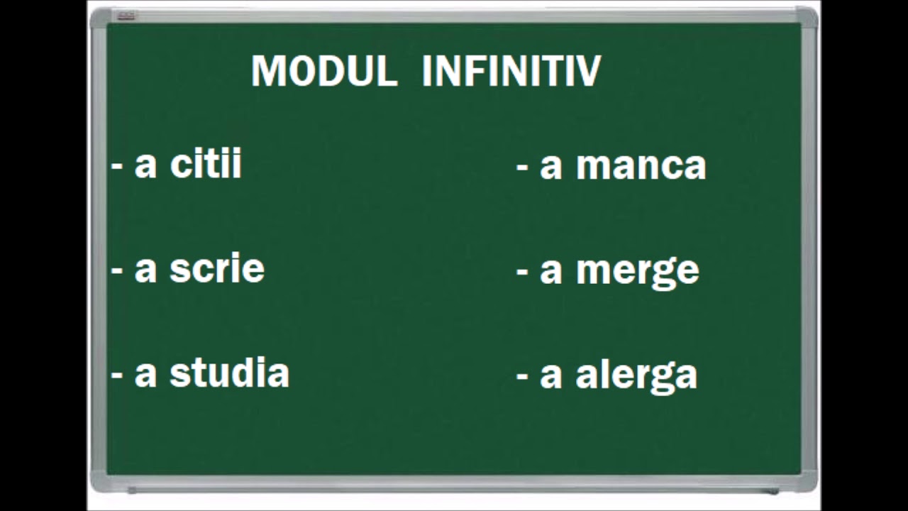 Modul Infinitiv exemple | Exercitii propozitii - YouTube