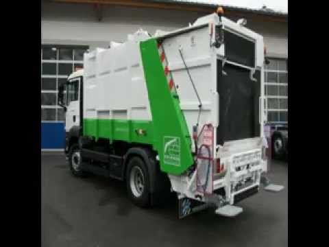 Stummer Abfallsammelfahrzeuge, Absetzkipper und Abrollkipper - YouTube