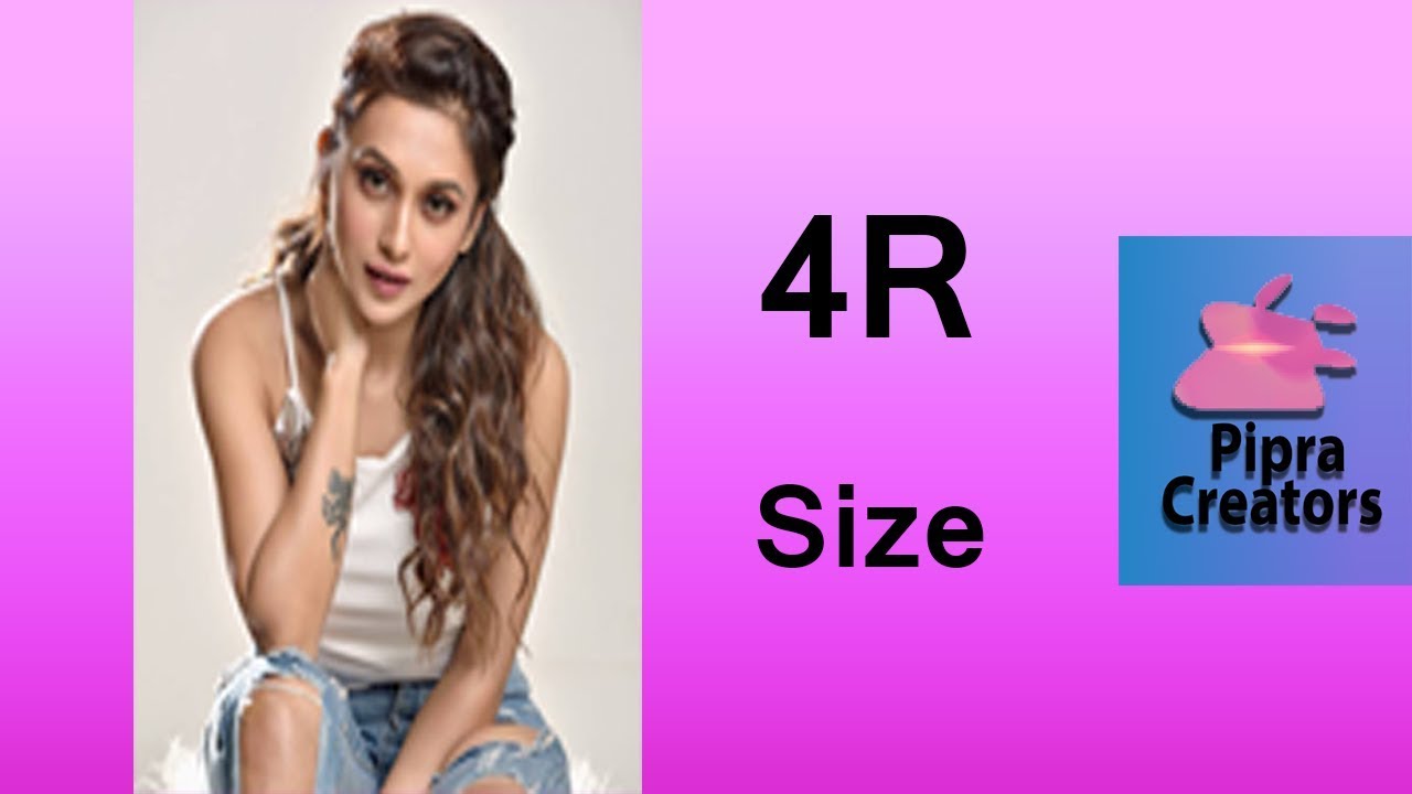 How to make 4r size in Photoshop cc 2019 By Pipra Ceators - YouTube