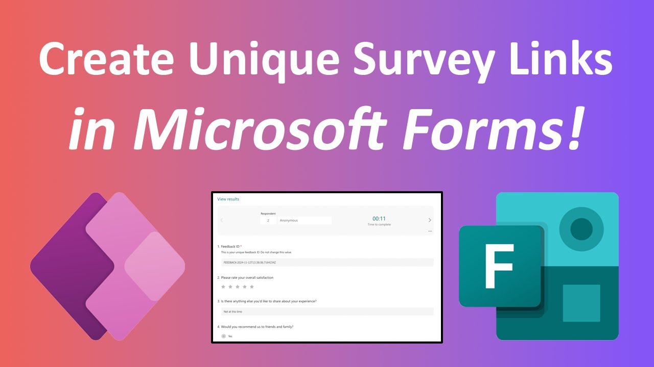 Generate Custom Survey Links for Free in Microsoft Forms and Power Apps ...