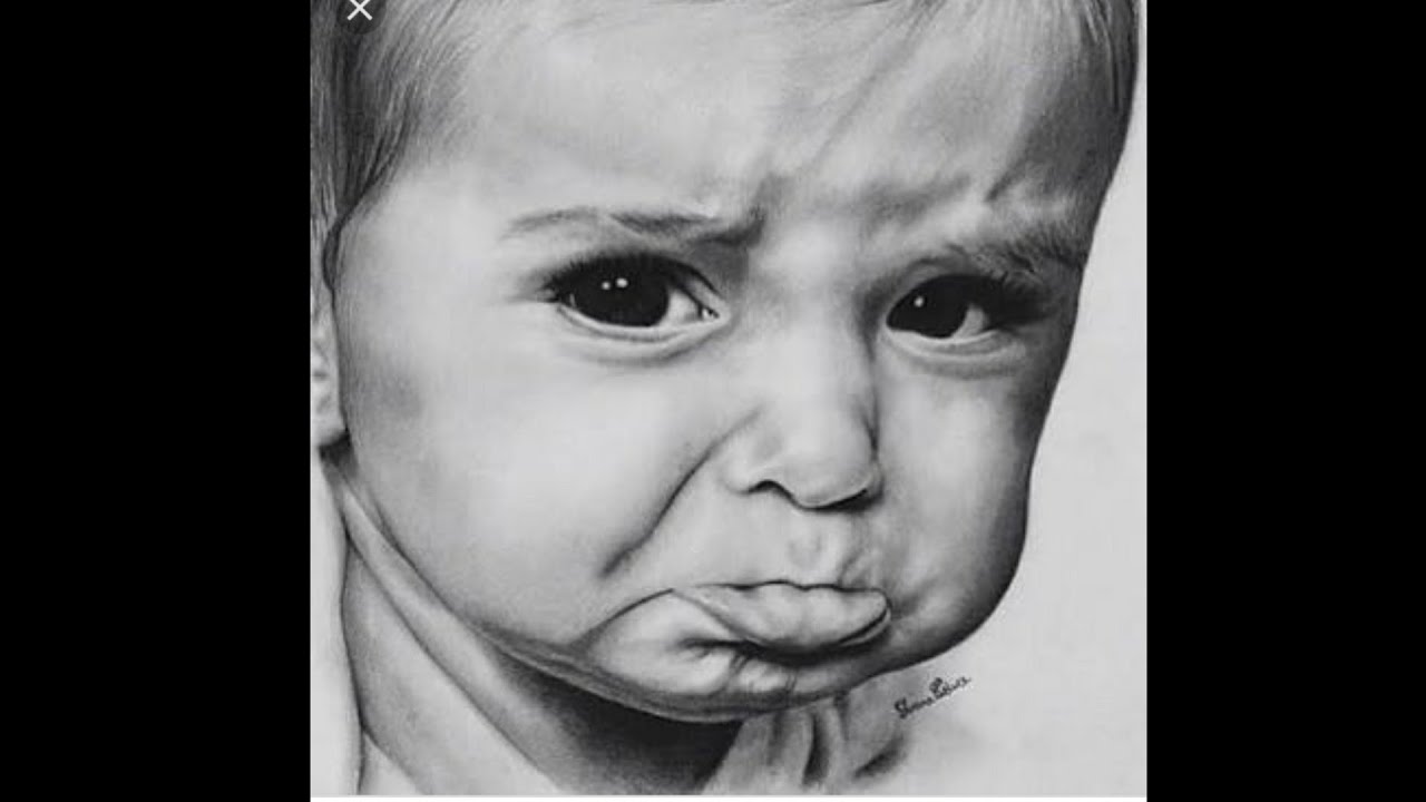 How to draw a cute baby || realistic pencil sketch || Easy blending ...