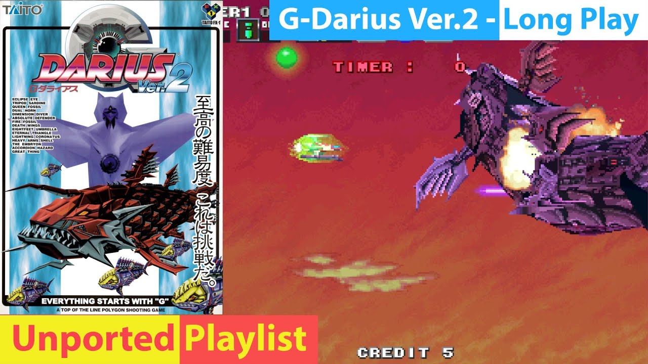 G-Darius Ver.2! The Best AND HARDEST Shmup I've Ever Played! Taito ...