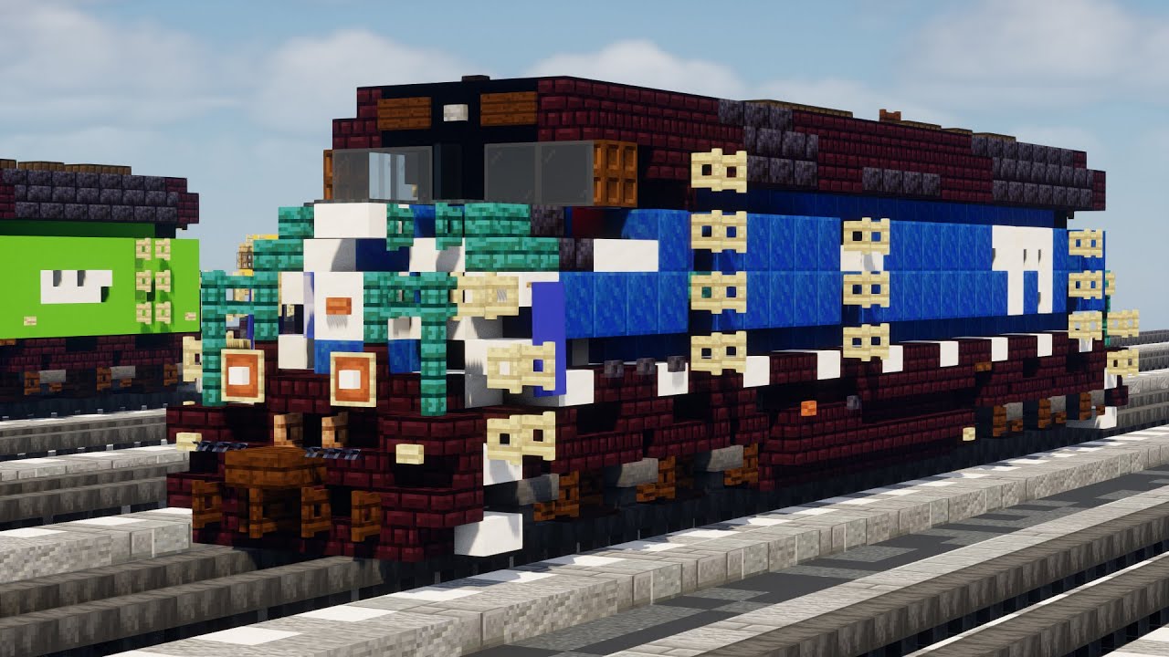 Minecraft MRL Montana Rail Link F45 Tutorial - YouTube
