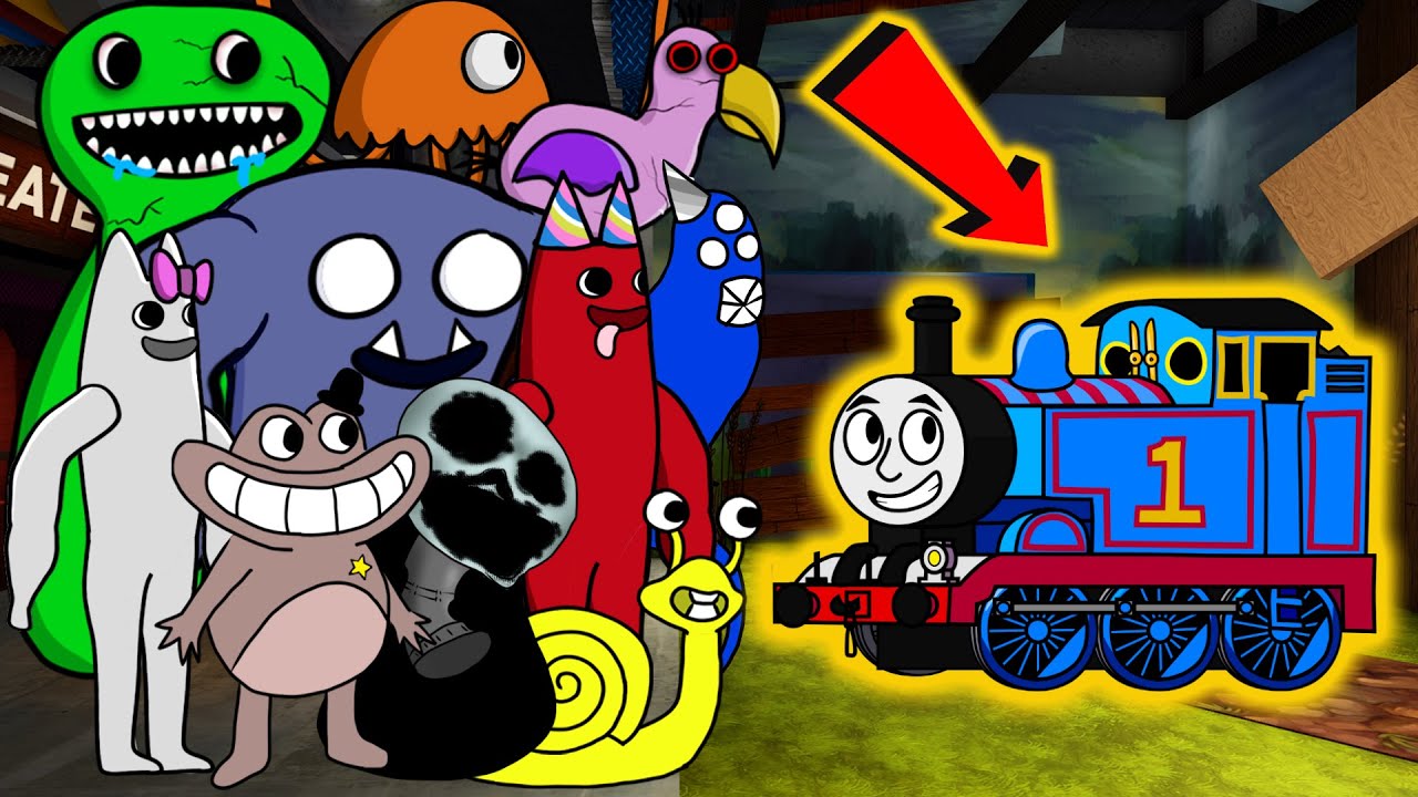 New Garten Of BanBan Vs NEW Scared Thomas (FNF Mod) 🎶 Roblox Rainbow ...