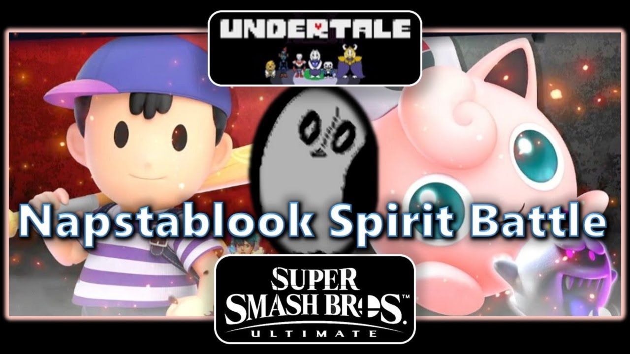 SSBU Napstablook Spirit Battle | Ness Vs Jigglypuff | Undertale Series ...