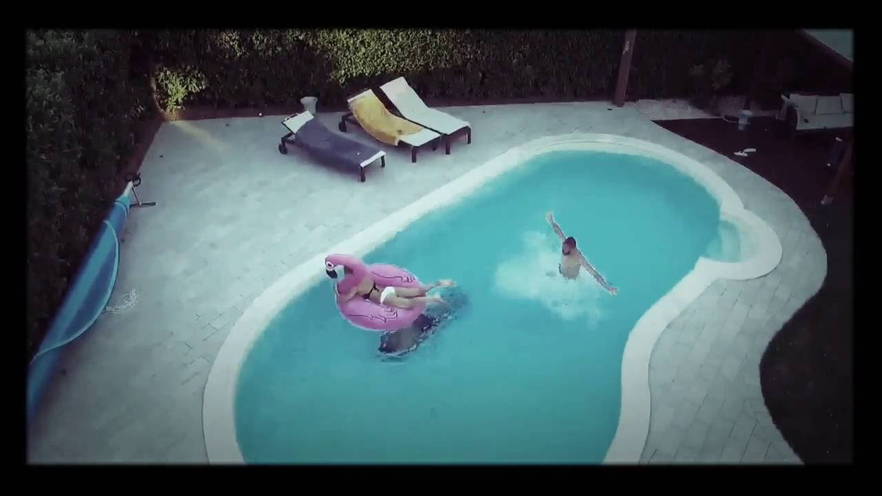 Drone @swimming pool - YouTube