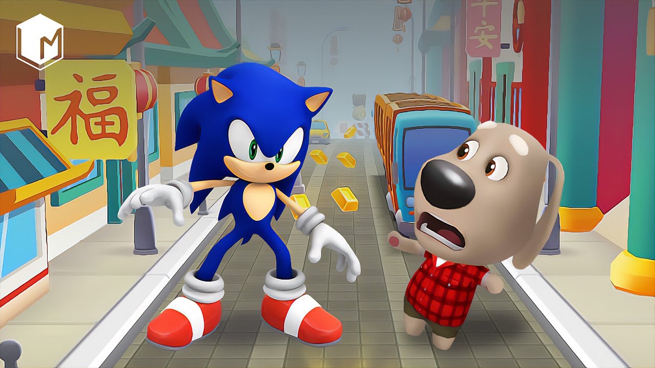 Who is the Best? Кто круче? Talking Ben or Sonic? Talking Tom Gold Run ...