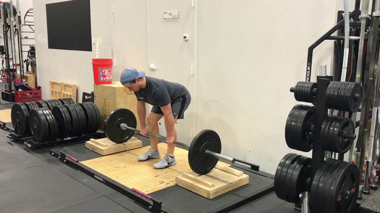 Conventional Deadlift from Boxes - YouTube