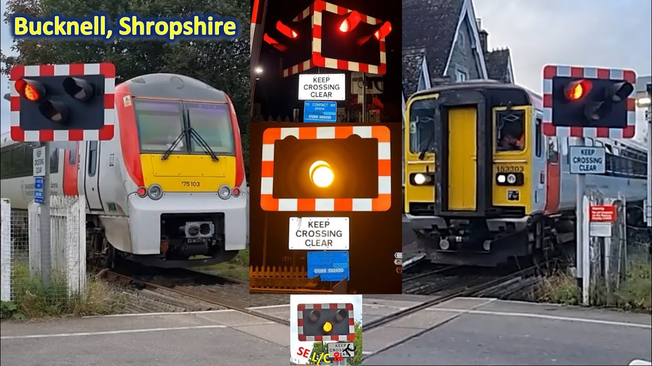 Bucknell Level Crossing, Shropshire - YouTube